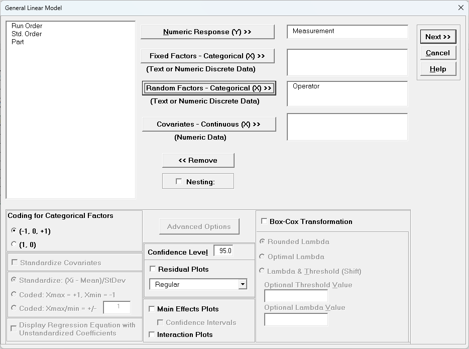 General Linear Model